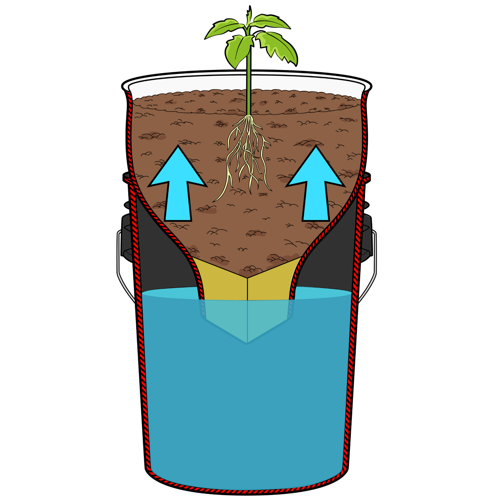 Tomato Bucket Soil Cup Self Watering Bucket Insert